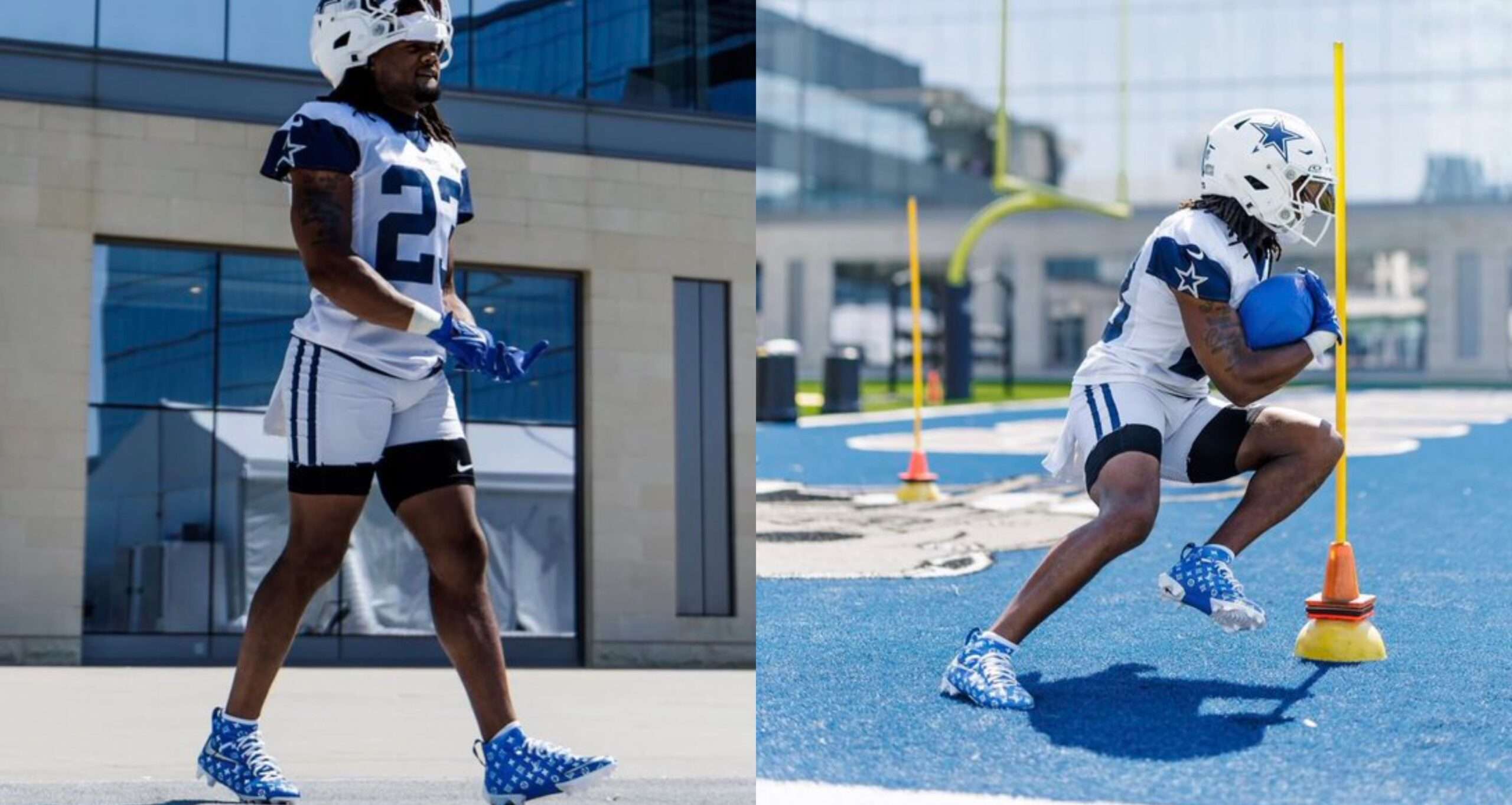 Cowboys Rookie RB Jaydon Blue Nearly Suffered Serious Injury Due To Custom Made Louis Vuitton ...