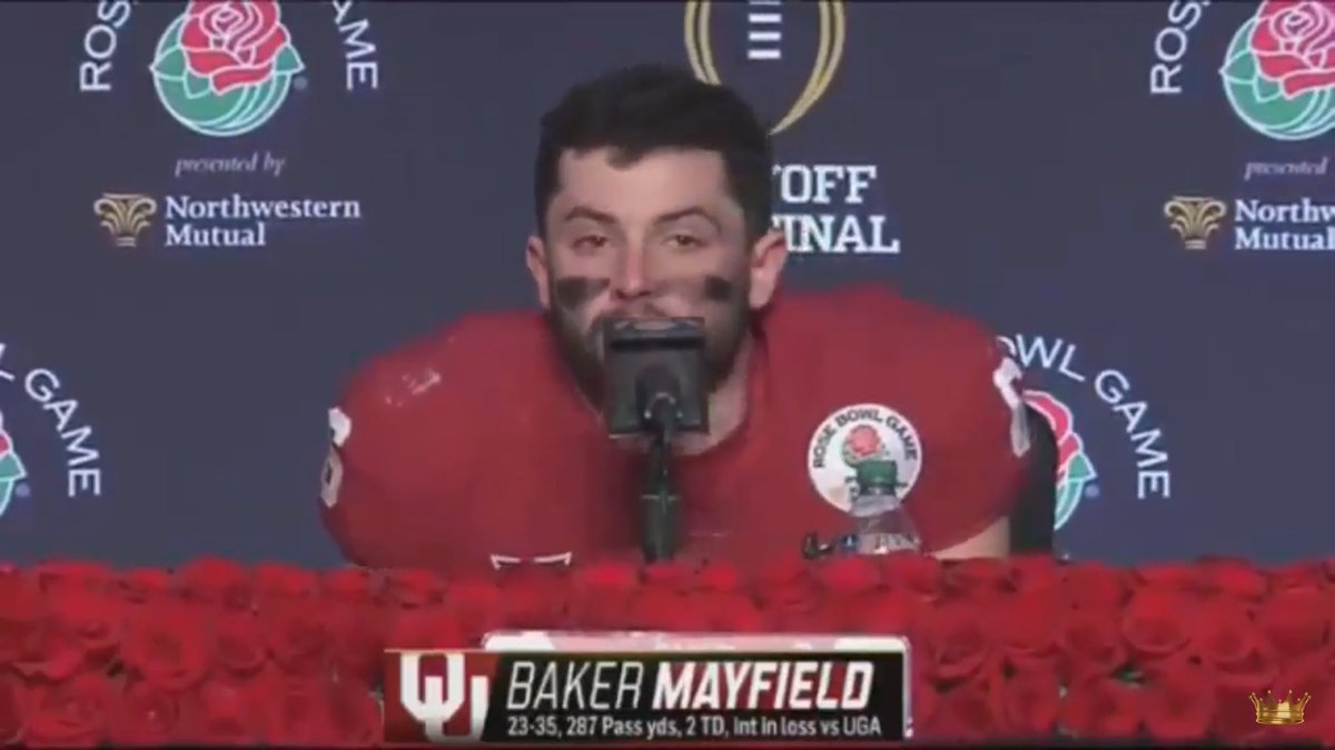 Baker Mayfield Gets Emotional Reflecting On Collegiate Career After ...