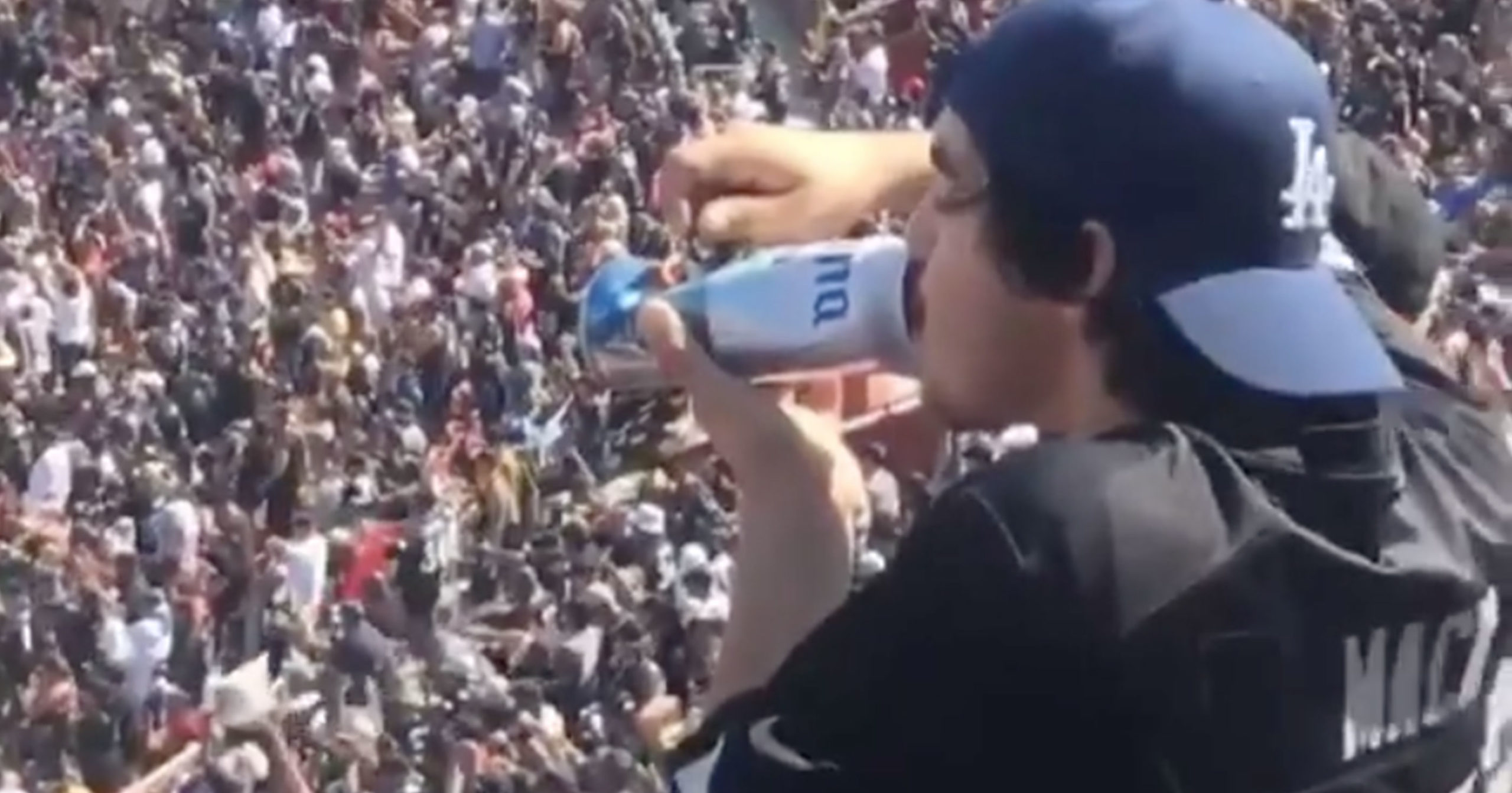 Raiders Fan Smokes Out Of Bong Made Out From A Beer Can During ...
