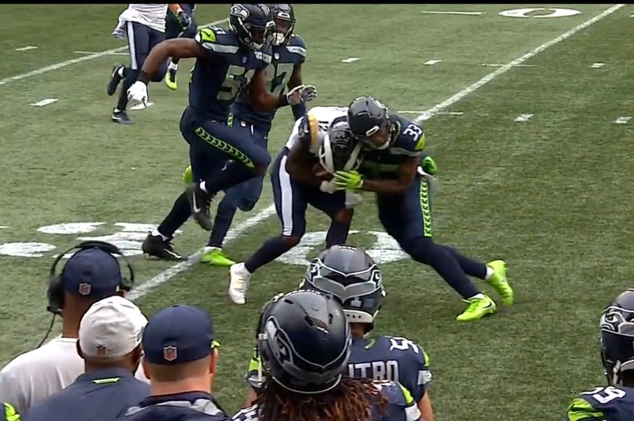Rams WR Brandin Cooks Gets Laid Out With Vicious Hit vs Seahawks ...