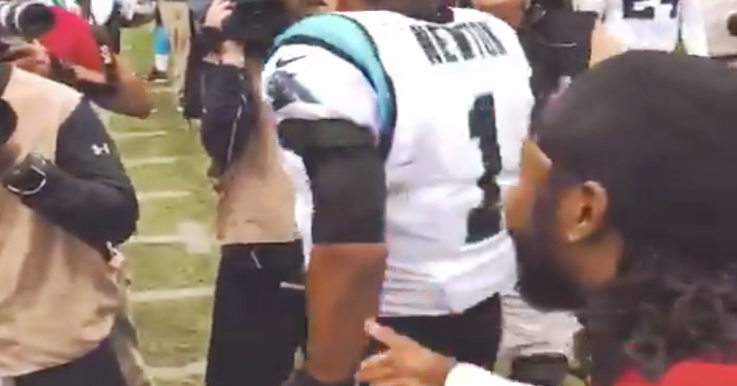 Cam Newton Tries To Ignore Josh Norman During Postgame Handshakes