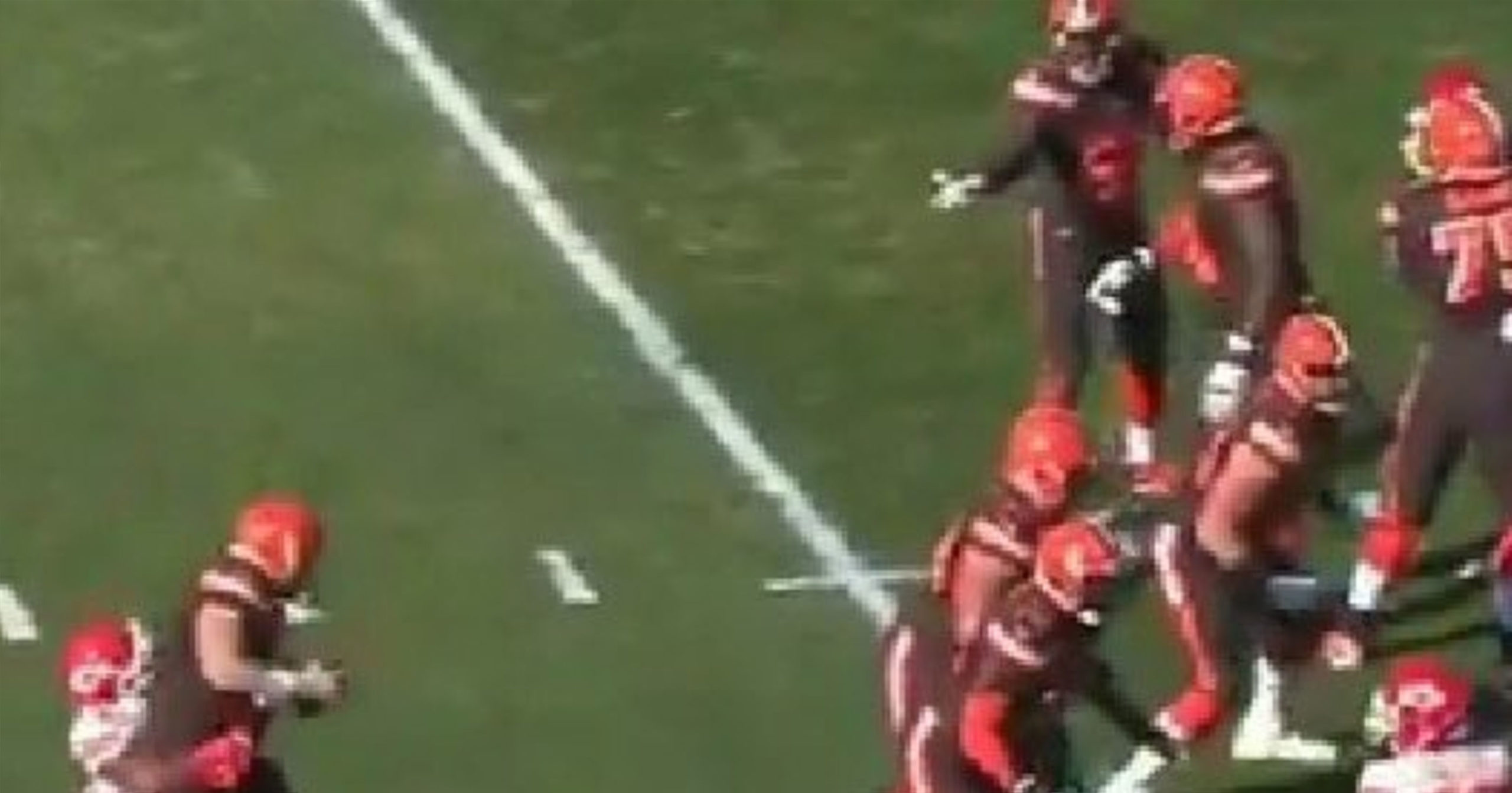 Browns Linemen Argue About Who's At Fault For Allowing Sack As Baker ...