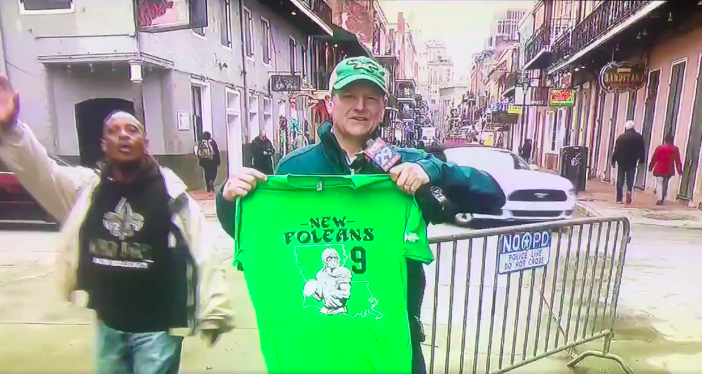 Philadelphia News Reporter Argues With Saints Fan On Live Television ...