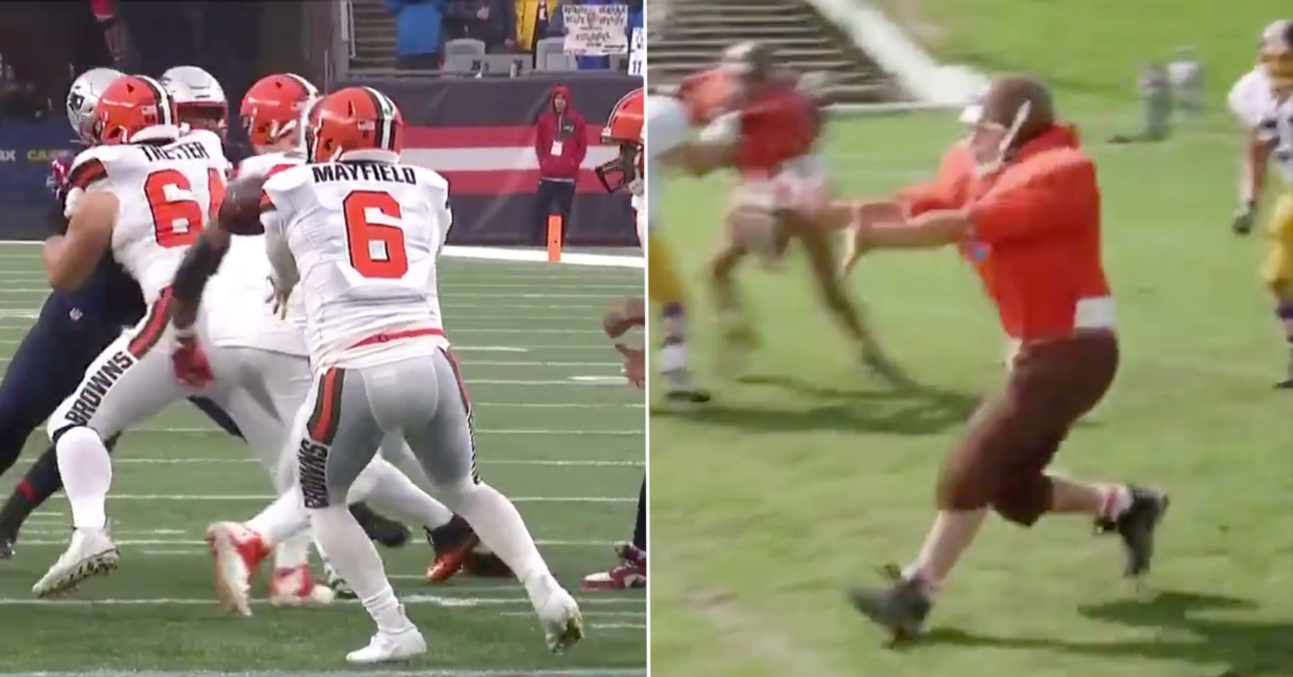 Baker Mayfield's Awful Interception Looks Identical To Play From Movie ...