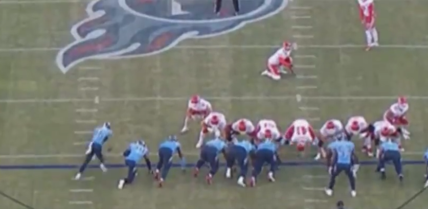 It Sure Looks Like A Titans Defender Was Offsides During Blocked Field ...