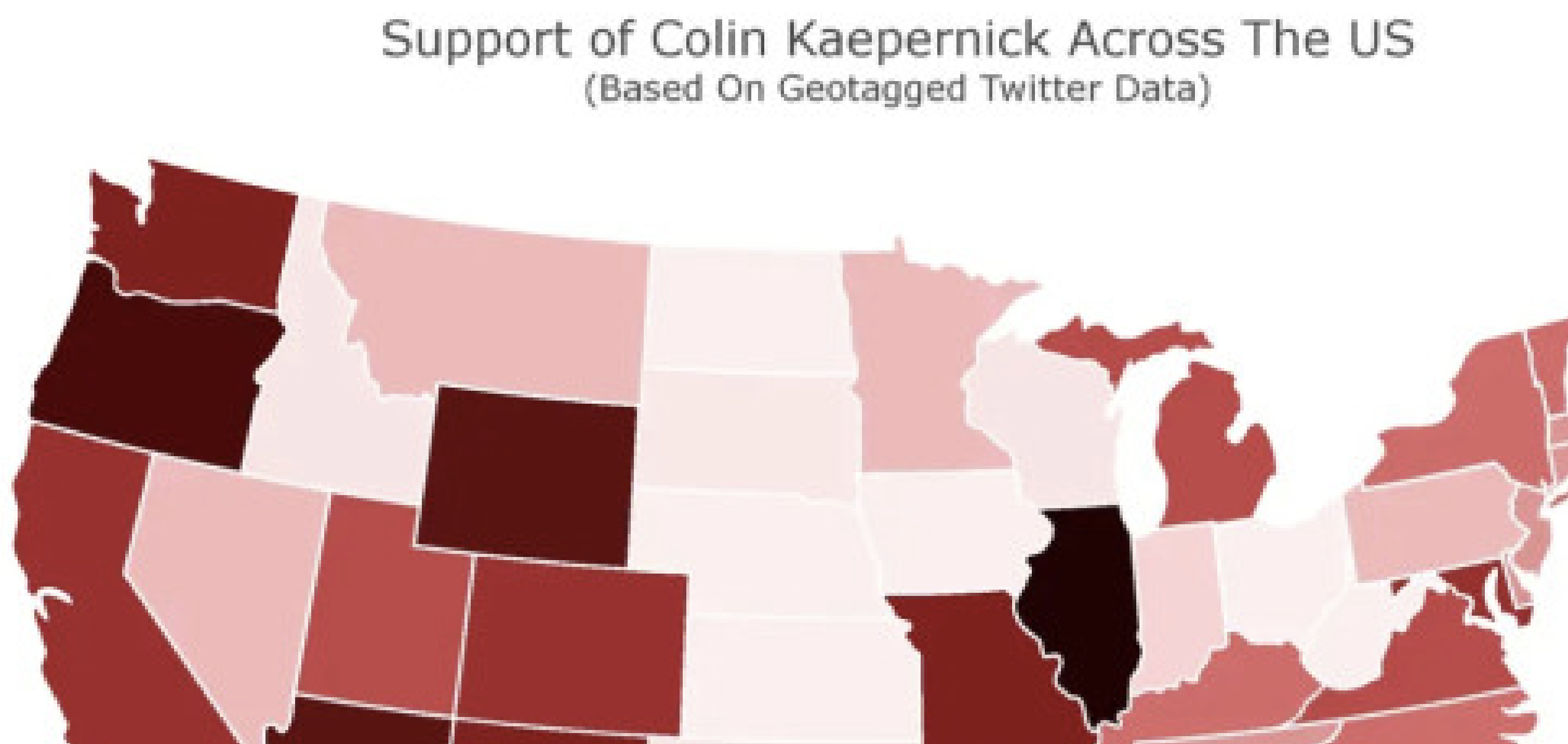 Map Shows Which States Support Colin Kaepernick The Most vs Least ...
