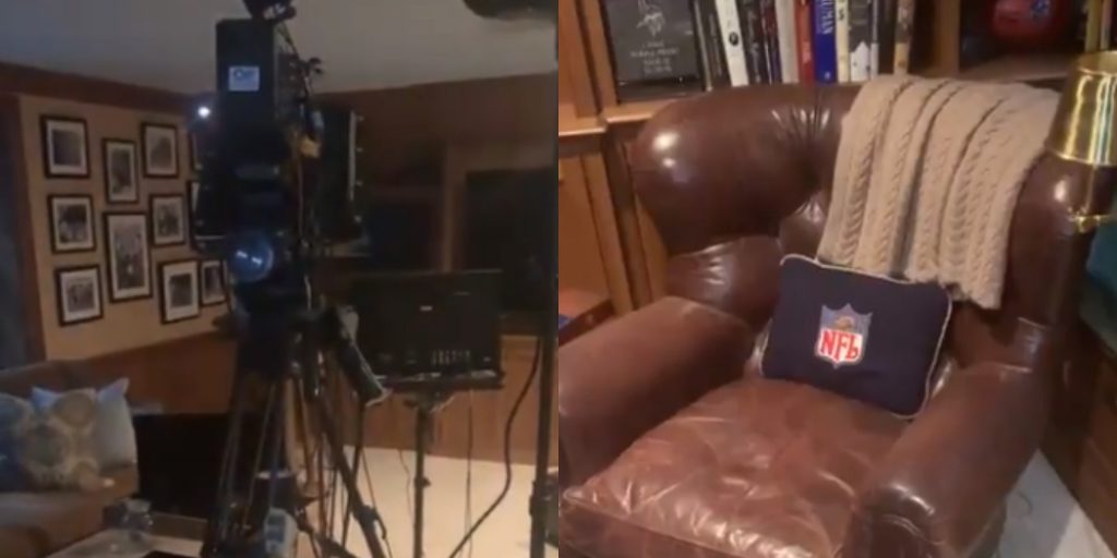 Roger Goodell Gives Tour Of His Basement Where He'll Be Announcing 2020 ...