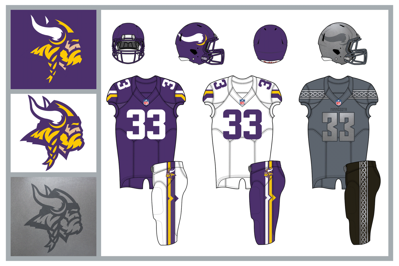 Designer Rebrands Every NFL Team, Complete With New Logo & Uniform ...