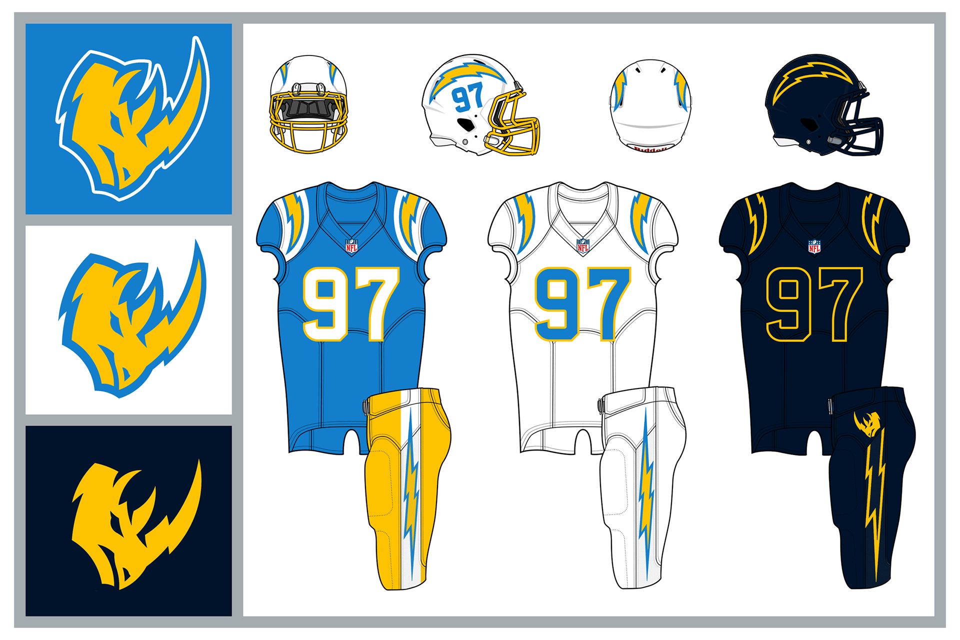 Designer Rebrands Every NFL Team, Complete With New Logo & Uniform ...