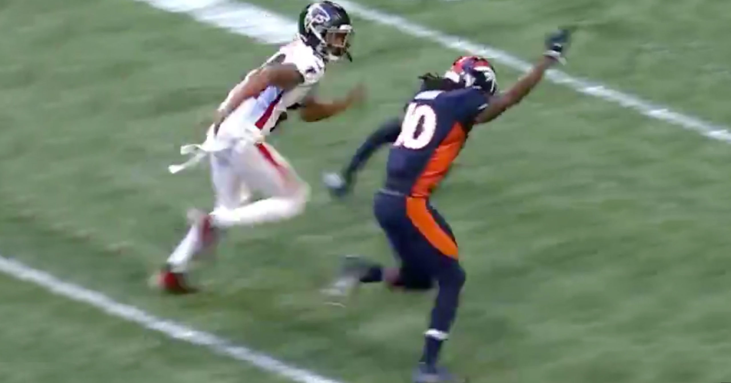 Broncos WR Jerry Jeudy Completely Fools Corner With One Of The Slickest Moves You'll See (VIDEO)
