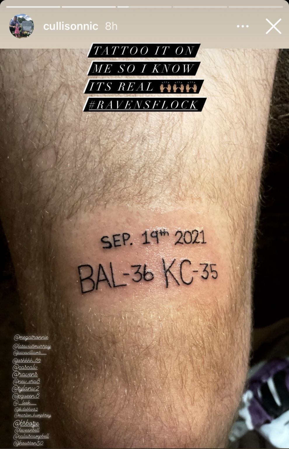 Ravens Fan Decides To Get New Tattoo For Every Win His Team Gets This ...