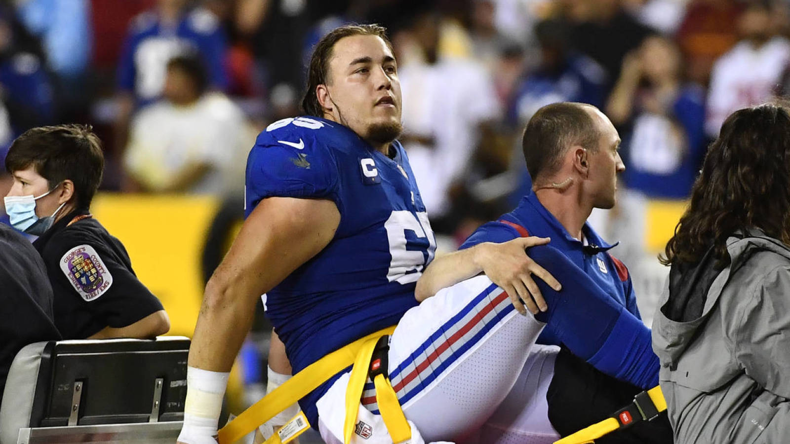 REPORT: Giants O-Lineman Nick Gates' Gruesome Injury Could Be Career ...