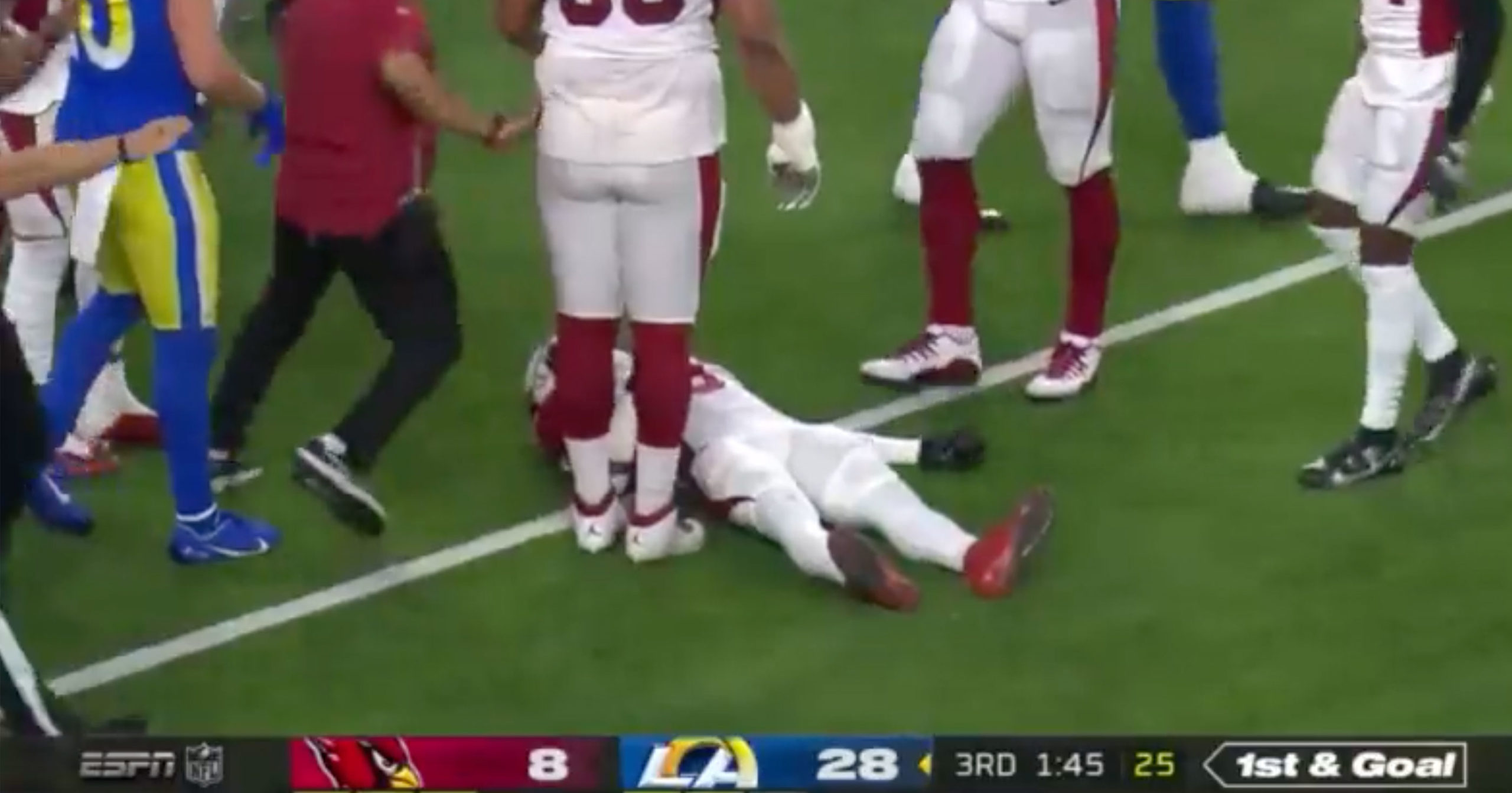 Cardinals Safety Budda Baker Gets Instantly KO'ed After Brutal Hit From ...