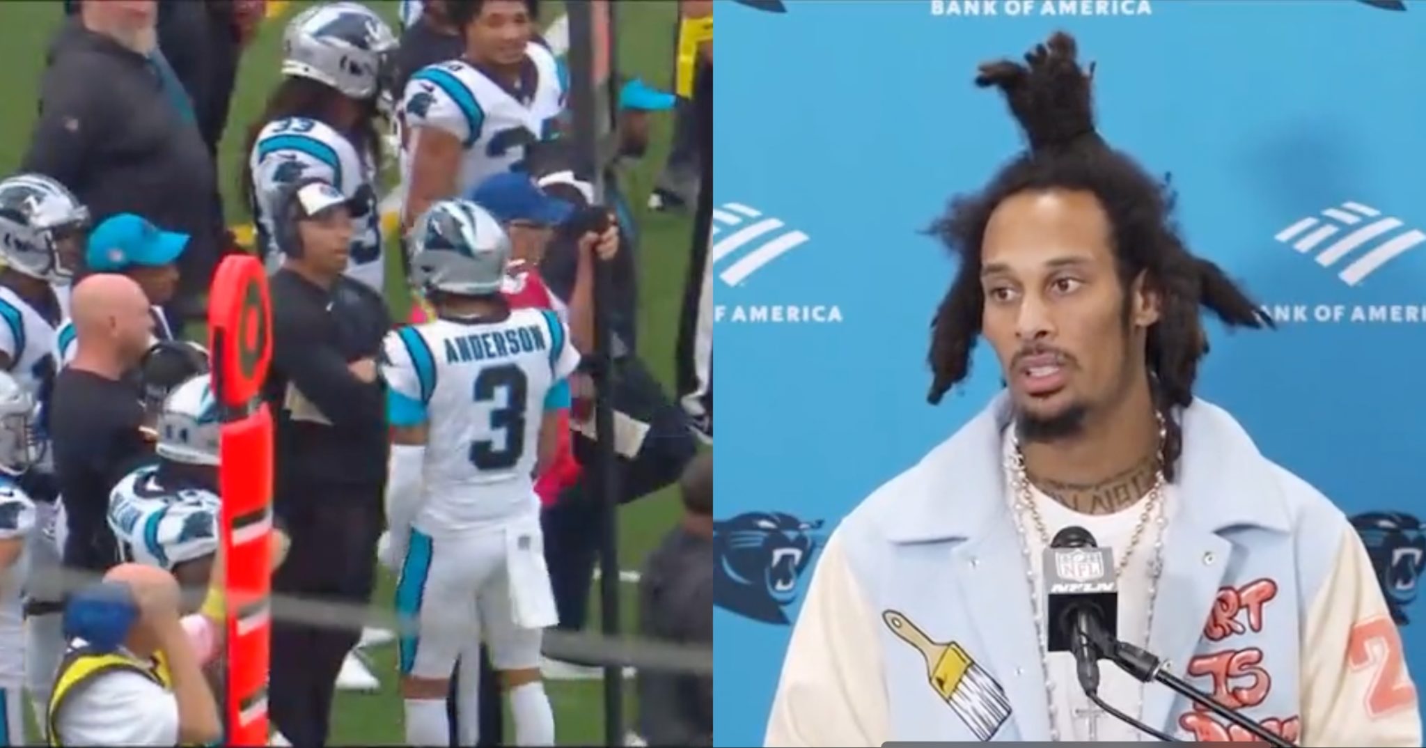 Robbie Anderson Addresses the Sideline Altercation With Assistant Coach ...