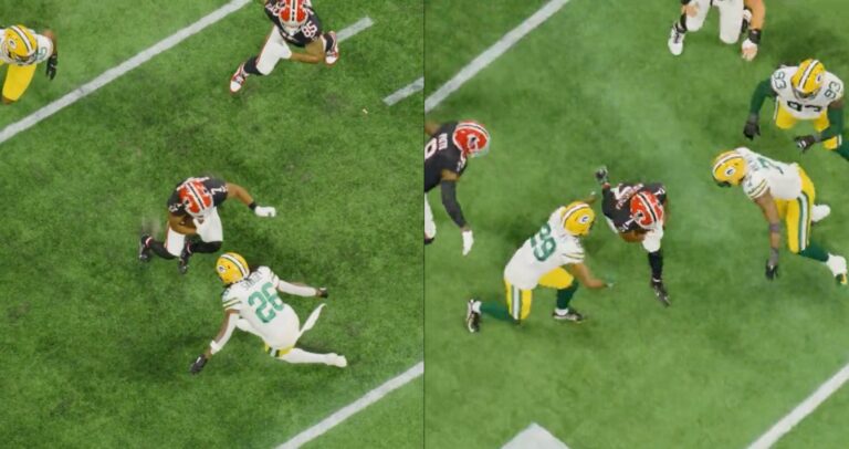Overhead Camera Angle Captured Bijan Robinson's Juke-Filled Run vs ...