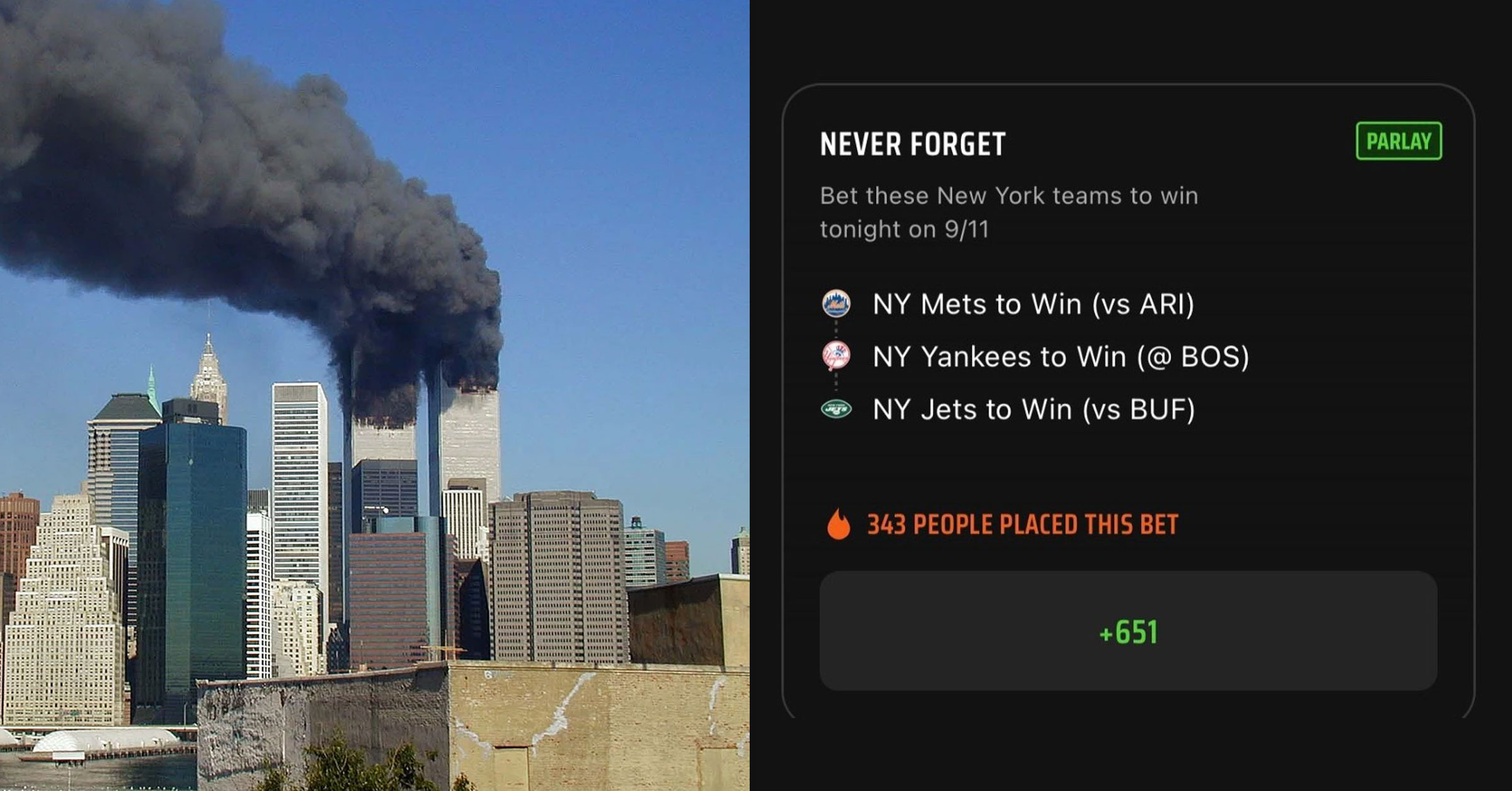 Draft Kings Gets Blasted For Promoting A 9/11-Themed 'Never Forget ...