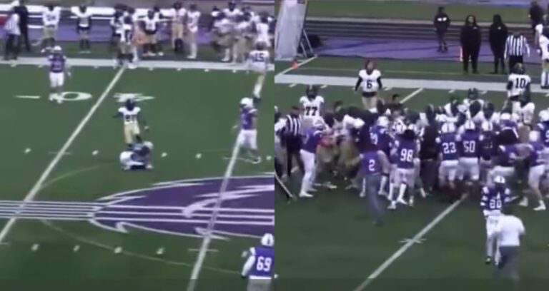 College Football Game Ends With A Wild Bench-Clearing Brawl After ...