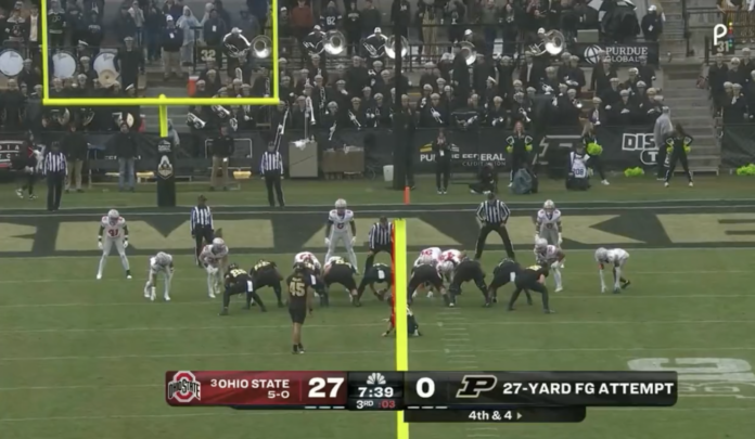 Purdue's Kicker Had One Of The Worst Field Goal Attempts You'll Ever ...