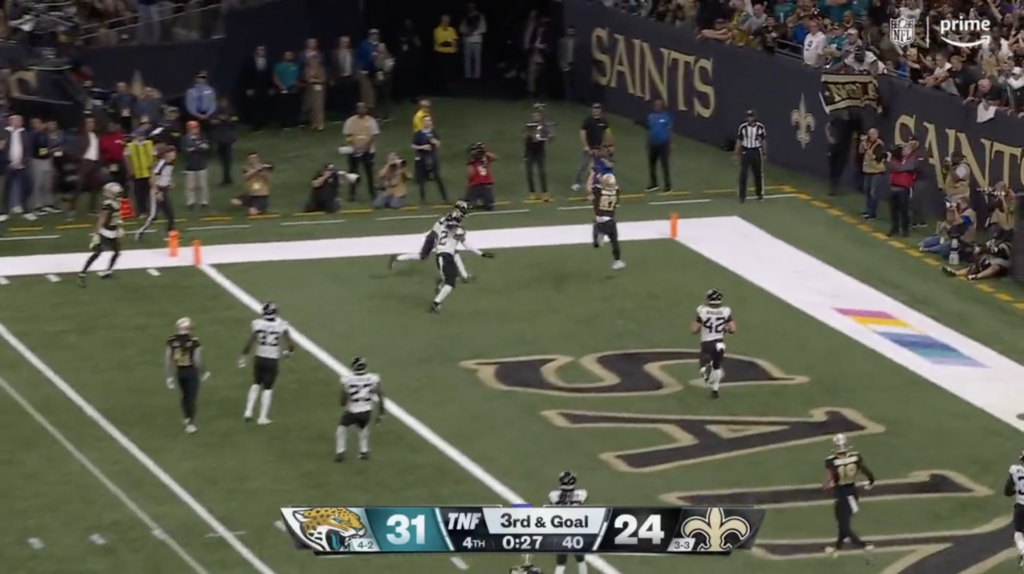 Saints Lose To Jaguars After TE Foster Moreau Drops Wide Open Pass In End Zone (VIDEO)