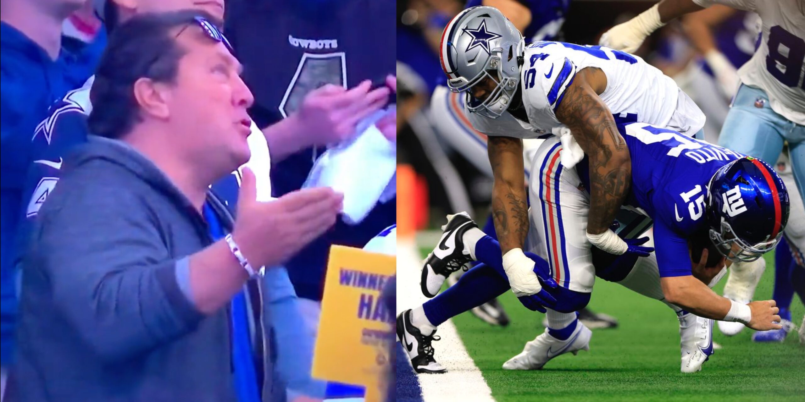 FOX Cameras Caught Tommy DeVito's Dad Calling Out The Team's Play-Calling From The Stands vs ...