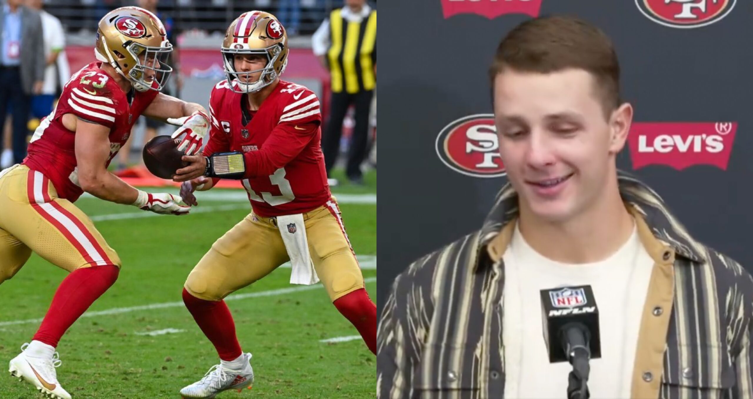 Brock Purdy Believes Christian McCaffrey Should Win The NFL MVP: "He Does Everything" - Daily Snark