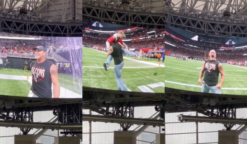Wrestling Legend Goldberg Shows Up To Falcons Game And Spears Bucs Fan ...