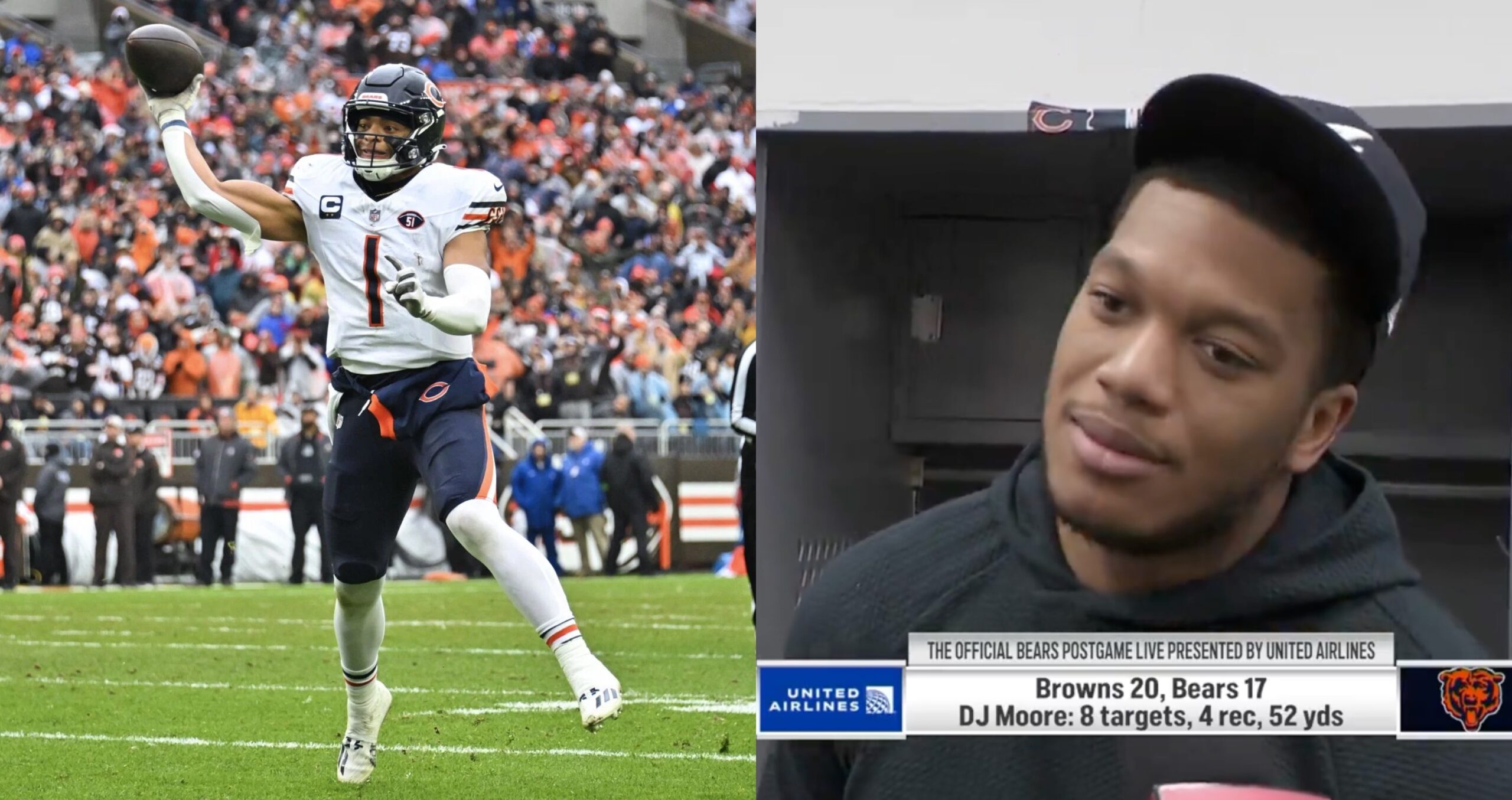 D.J. Moore Wants Bears To Stick With Justin Fields And Not Take A QB In 2024 Draft - Daily Snark
