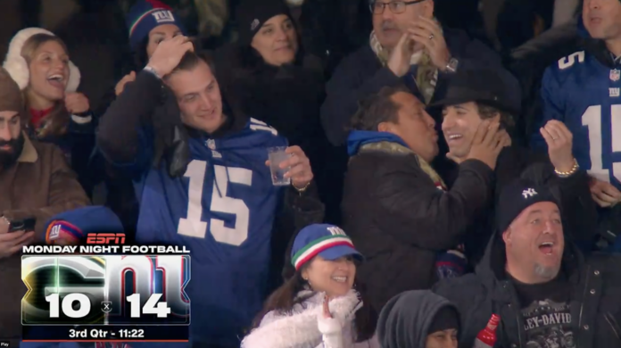 Tommy DeVito's Dad Kisses His Agent On The Cheeks After Big Play During ...