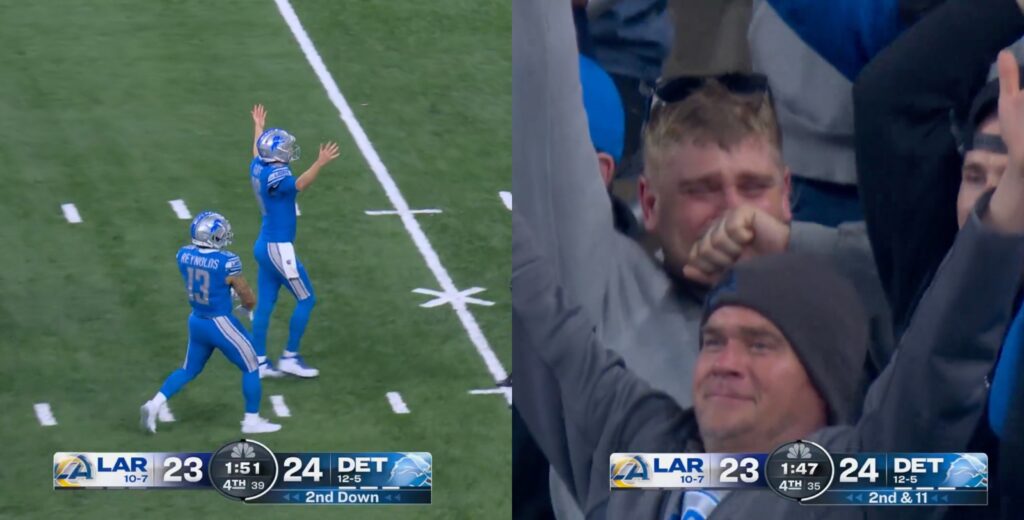 Lions Fans Were In Tears After Team Won Their First Playoff Game In 32 ...