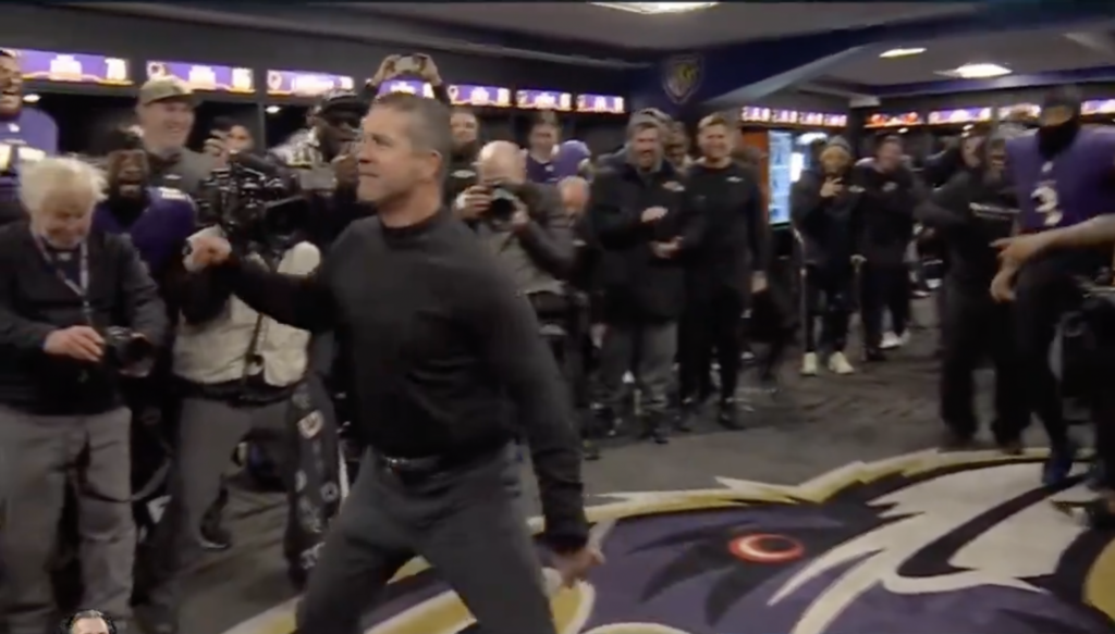 John Harbaugh Broke Out His Dance Moves After Ravens Advance To AFC ...
