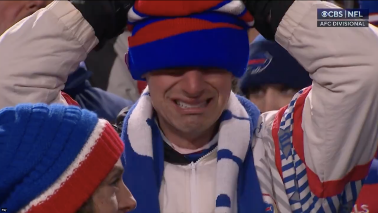 Bills Fan Was Crying After Tyler Bass Misses Game-Tying Field Goal ...