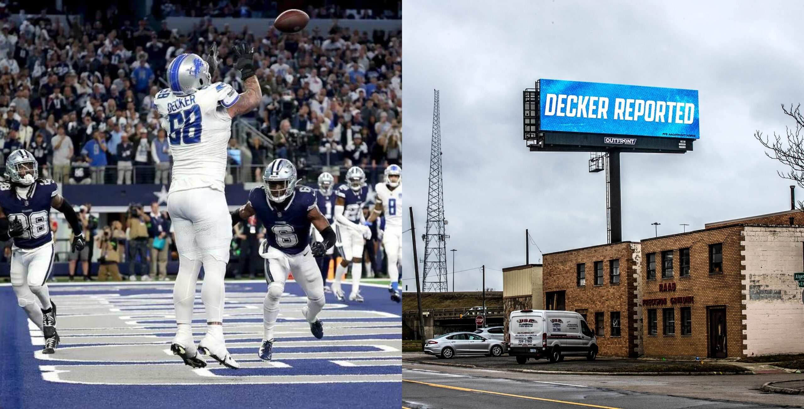 Lions Fans Put "Decker Reported" Billboards All Over Detroit Following ...