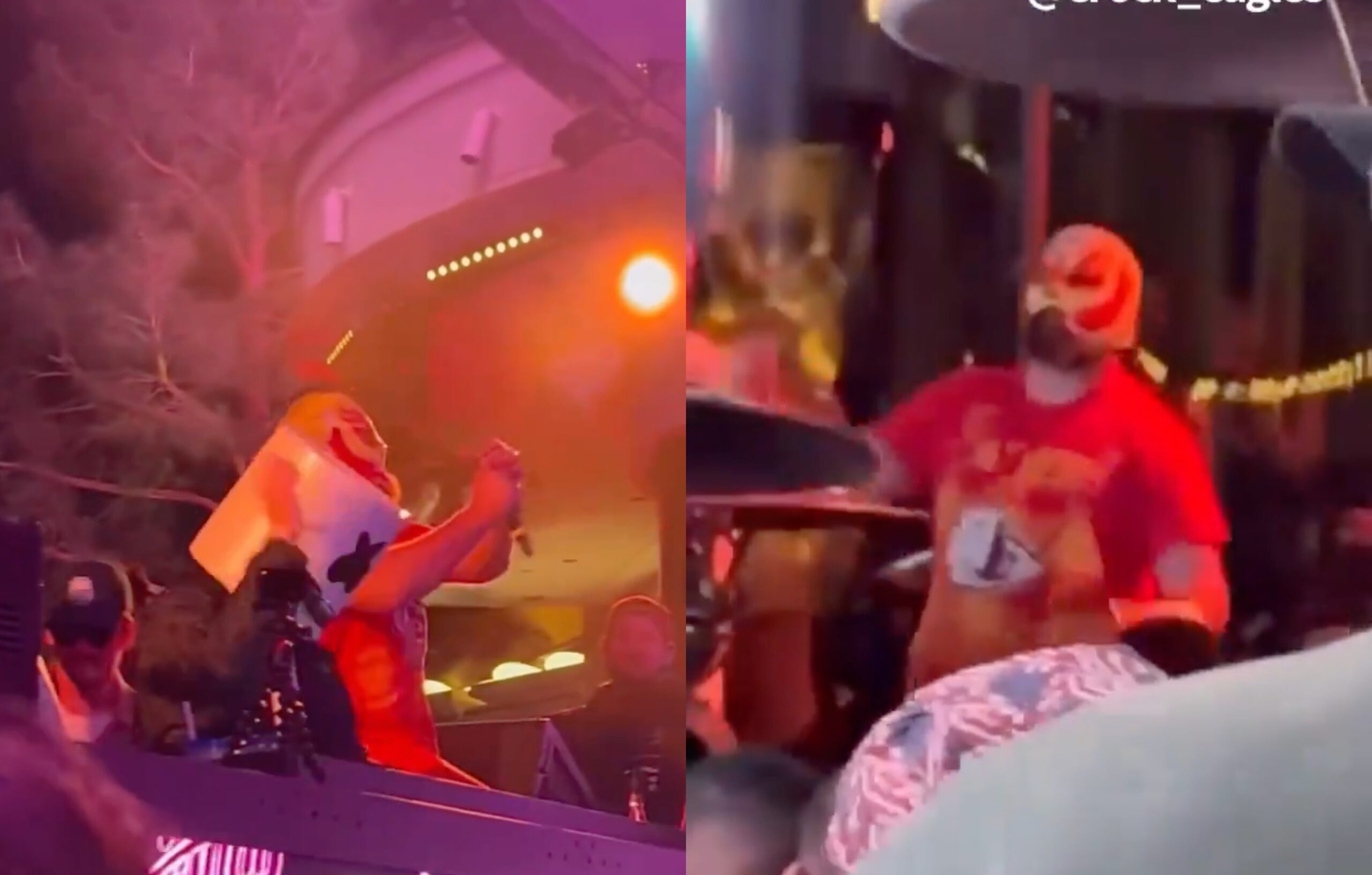 Jason Kelce Was Wearing A Lucha Libre Mask And Partying In DJ Booth ...