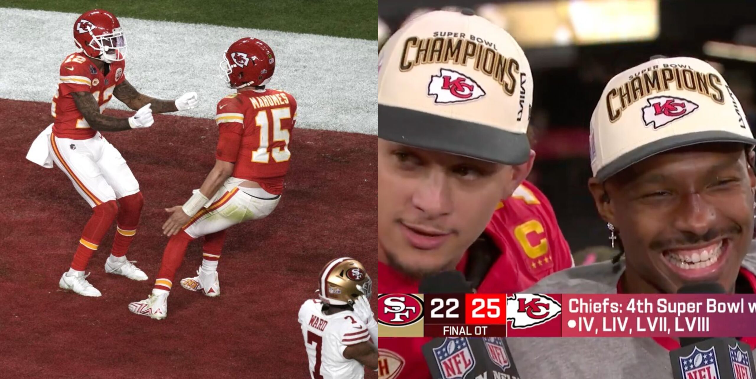 Patrick Mahomes Says Mecole Hardman Didn't Know OT Rules When He Caught ...