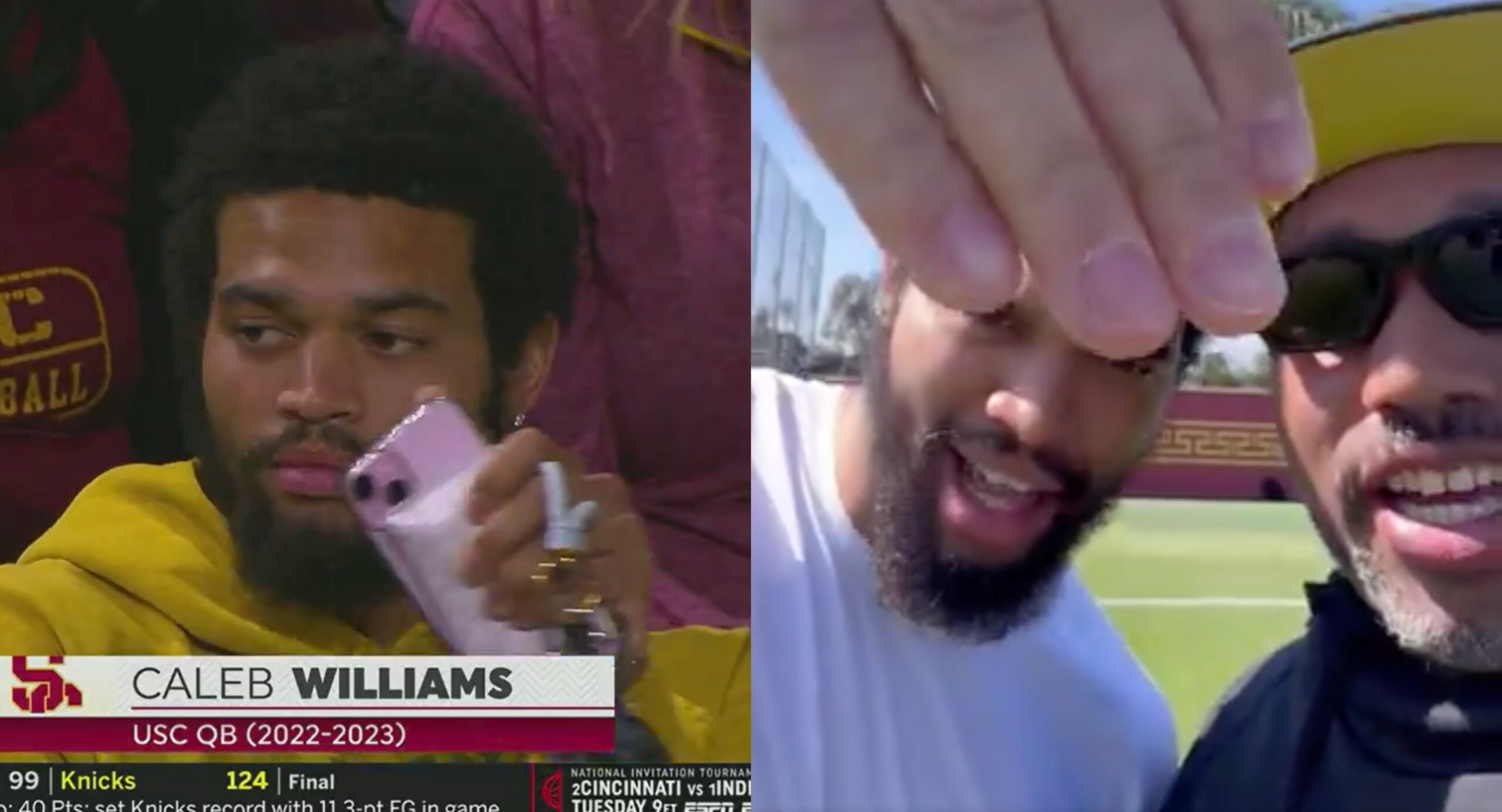 Caleb Williams Claps Back After He Was Mocked For Pink Nail Polish And