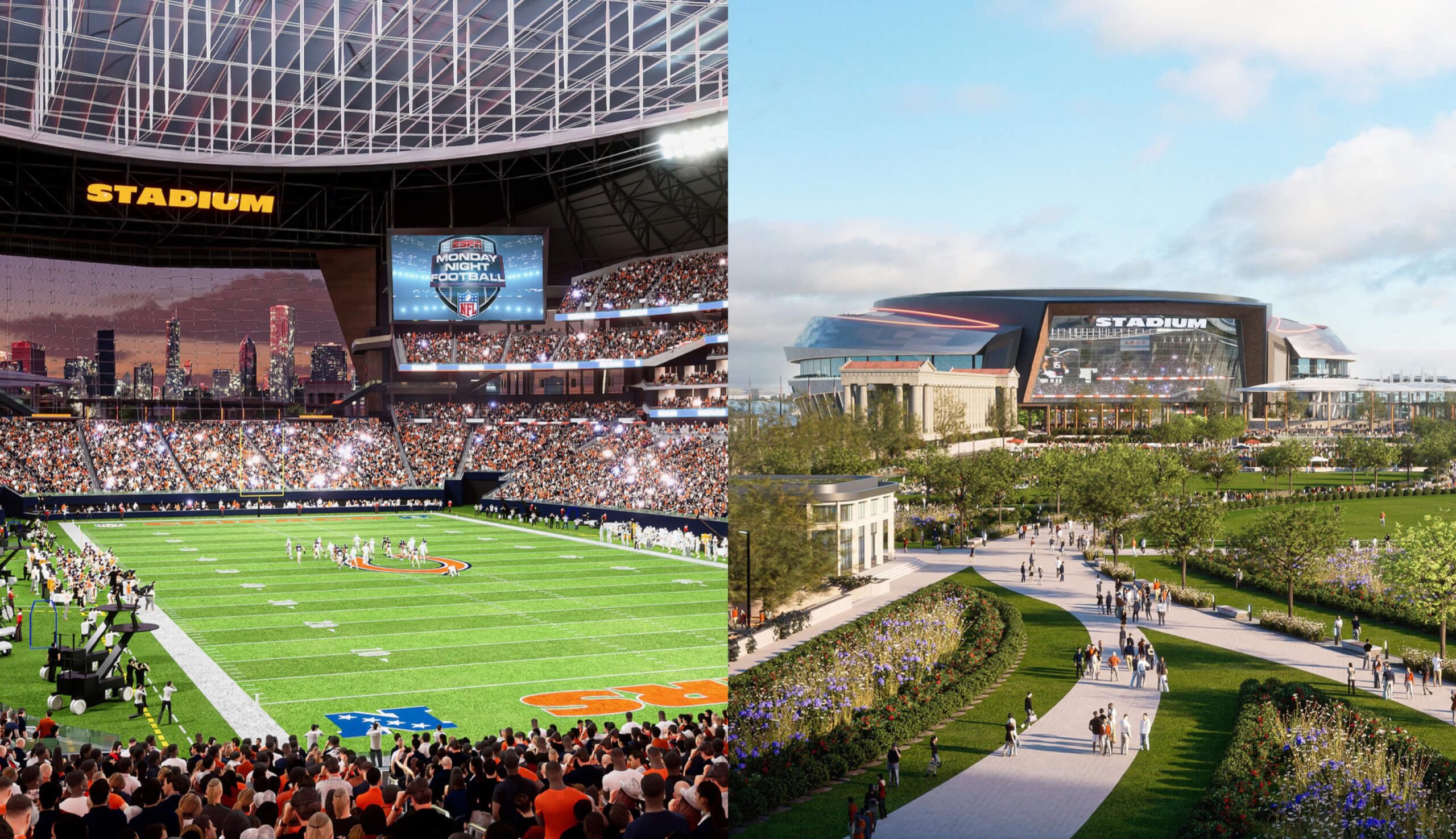 Bears Release Renderings Of New $4 Billion Lakefront Stadium Proposal ...