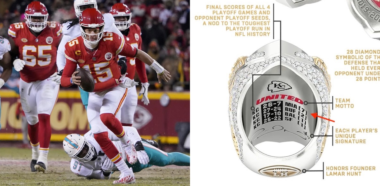 NFL Fans Notice A Typo With Chiefs Super Bowl LVIII Championship Rings ...