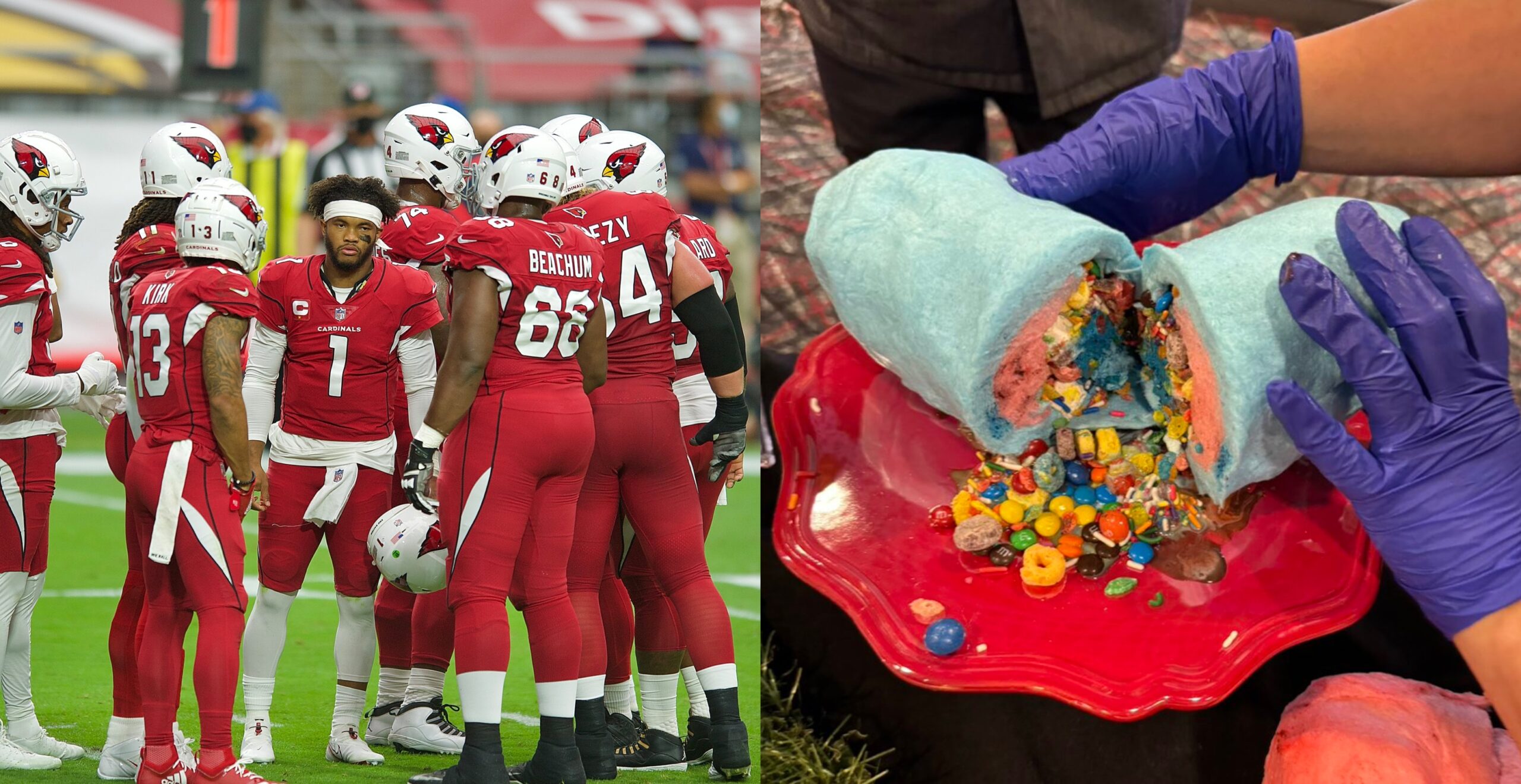 Arizona Cardinals Stadium Selling Insane 'Cotton Candy Burrito' During ...