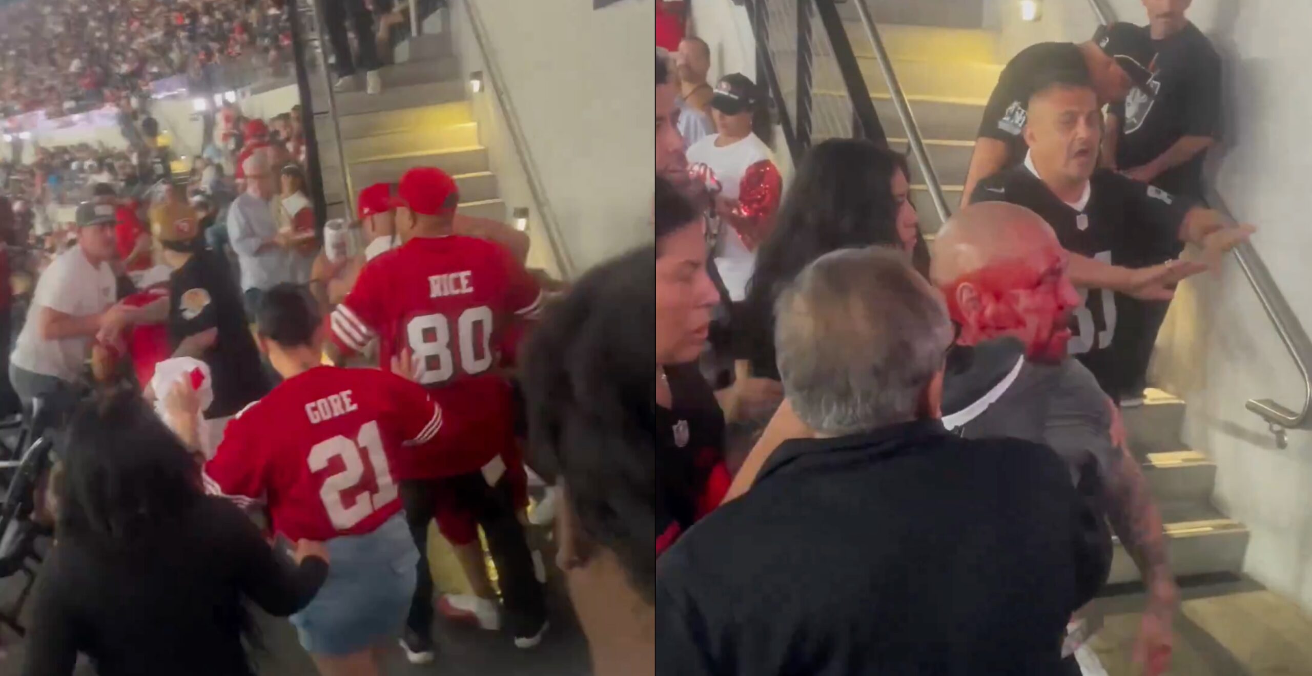 Bloody Brawl Broke Out During 49ers-Raiders Preseason Game At Allegiant ...
