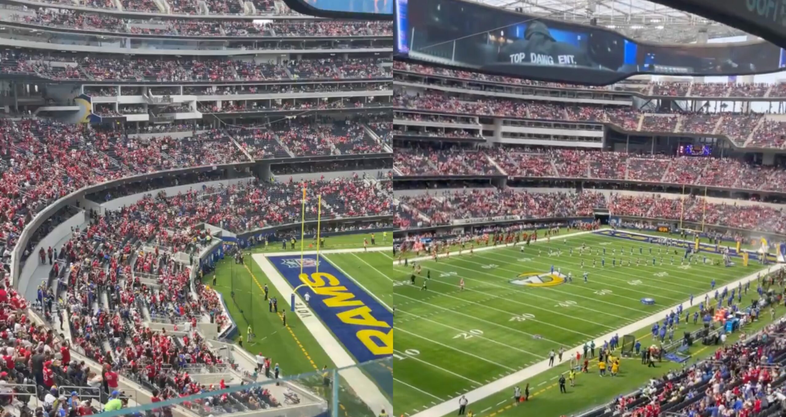 49ers Fans Once Again Take Over SoFi Stadium For Sunday's Game vs Rams ...
