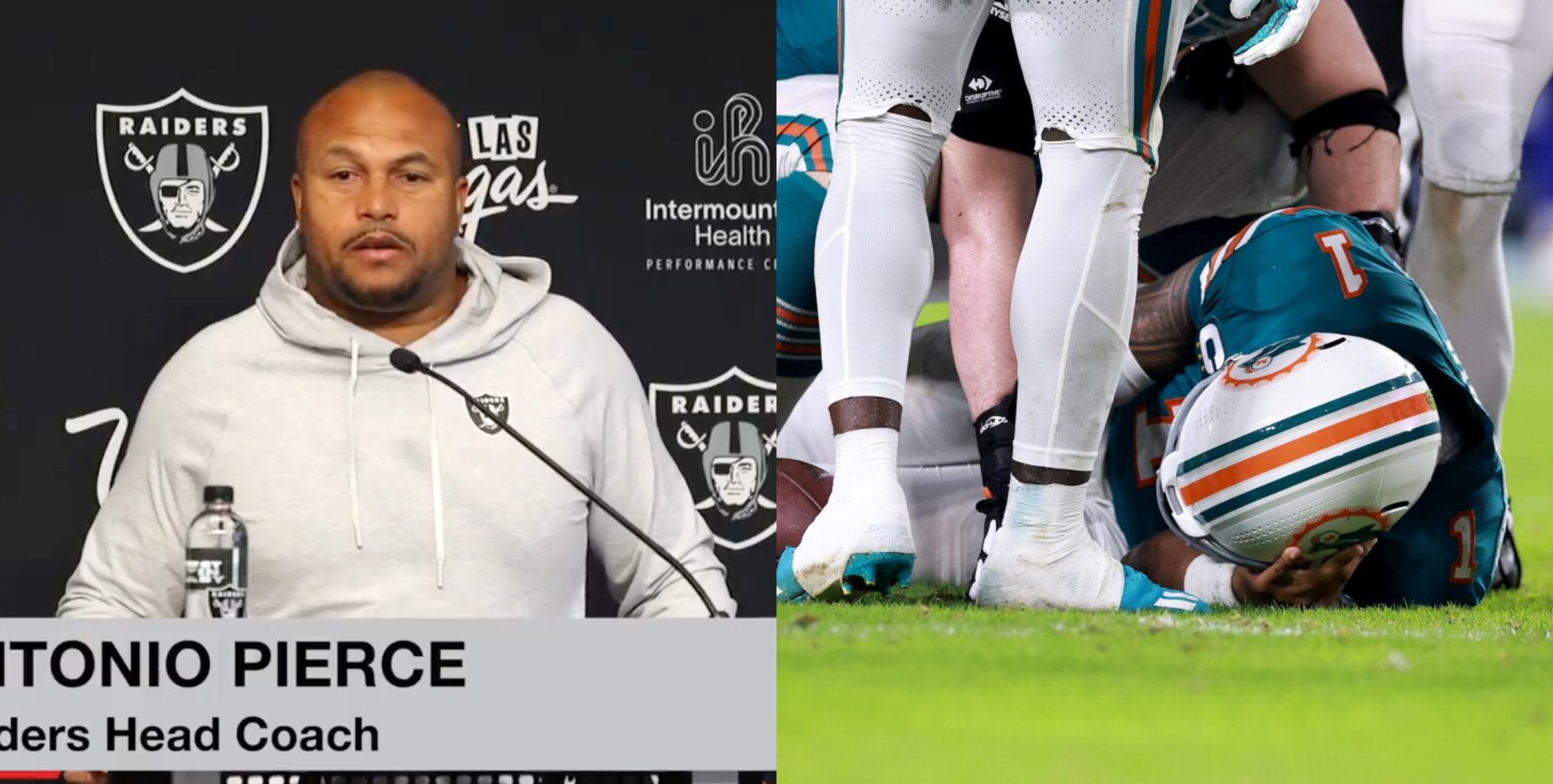 Raiders HC Antonio Pierce Says He's Advise Tua Tagovailoa To Retire After Concussion - Daily Snark