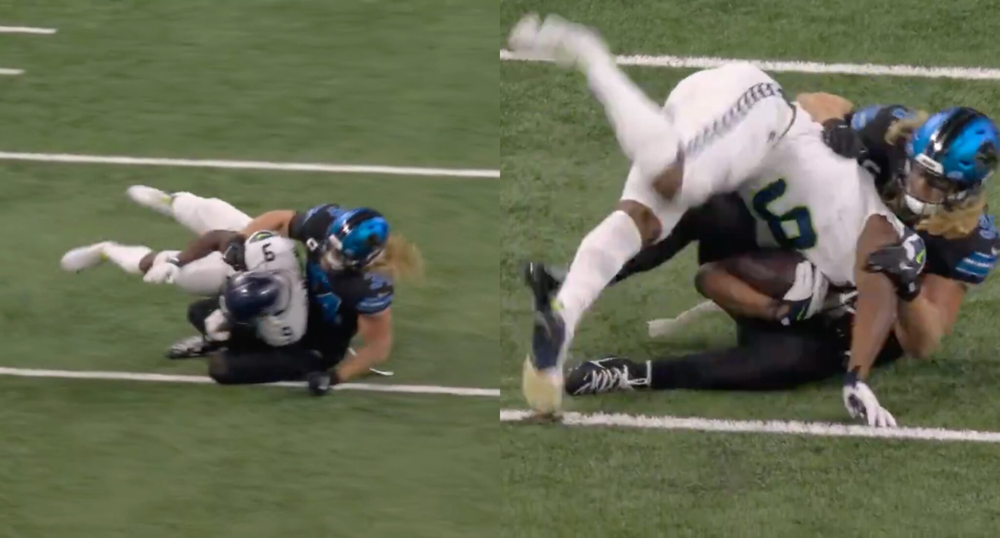 Seahawks RB Kenneth Walker III Gets First-Down With A Crazy Wrestling ...