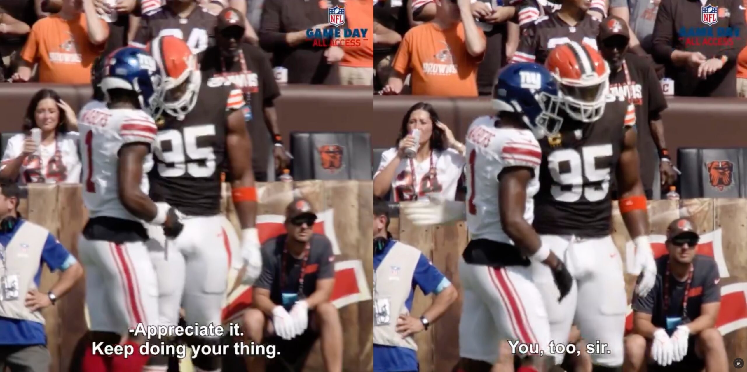 Myles Garrett And Malik Nabers Shared An Awesome Moment During Browns ...