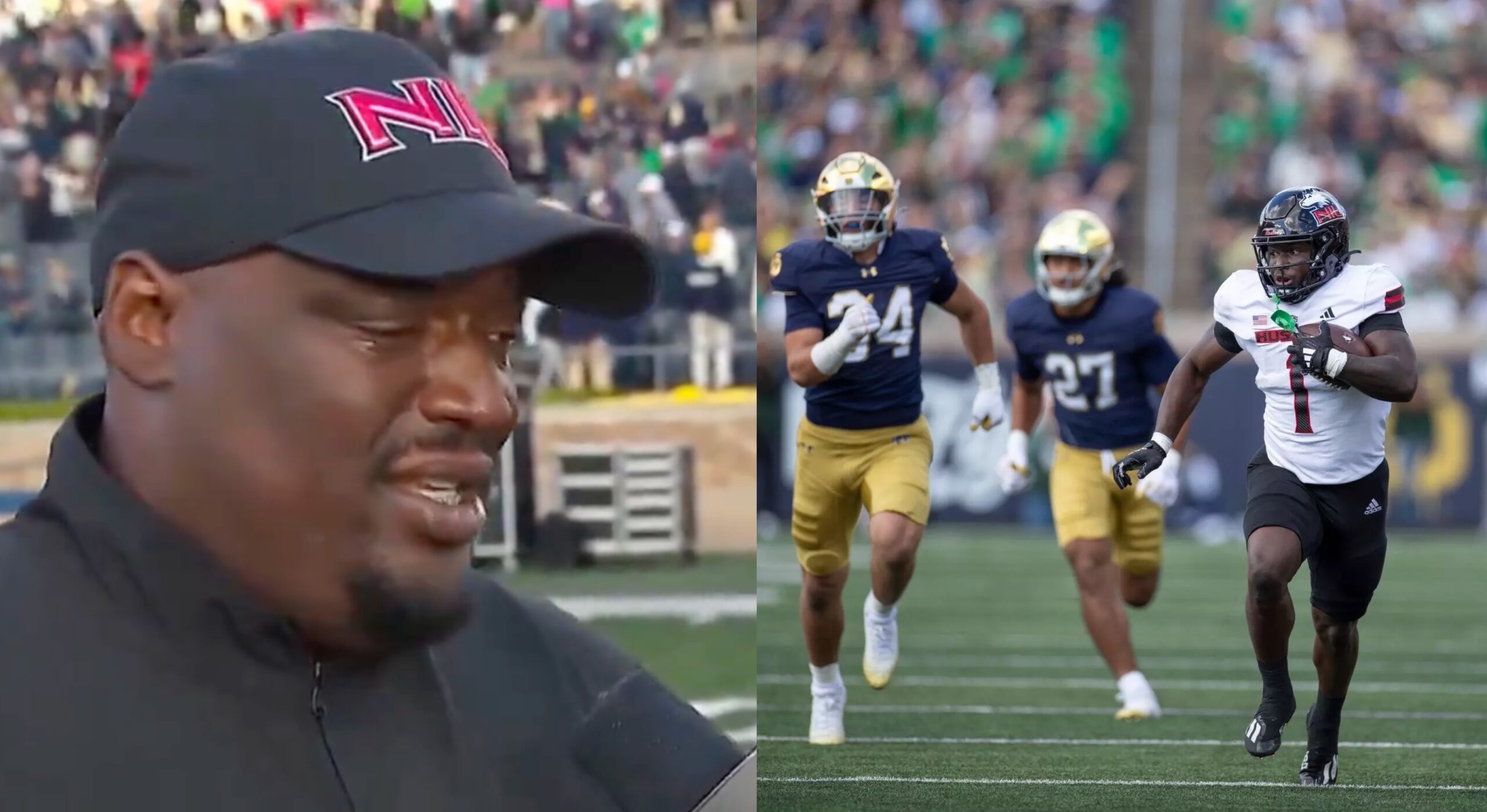Northern Illinois Coach Was Crying Tears Of Joy After Upset Win vs Notre Dame - Daily Snark