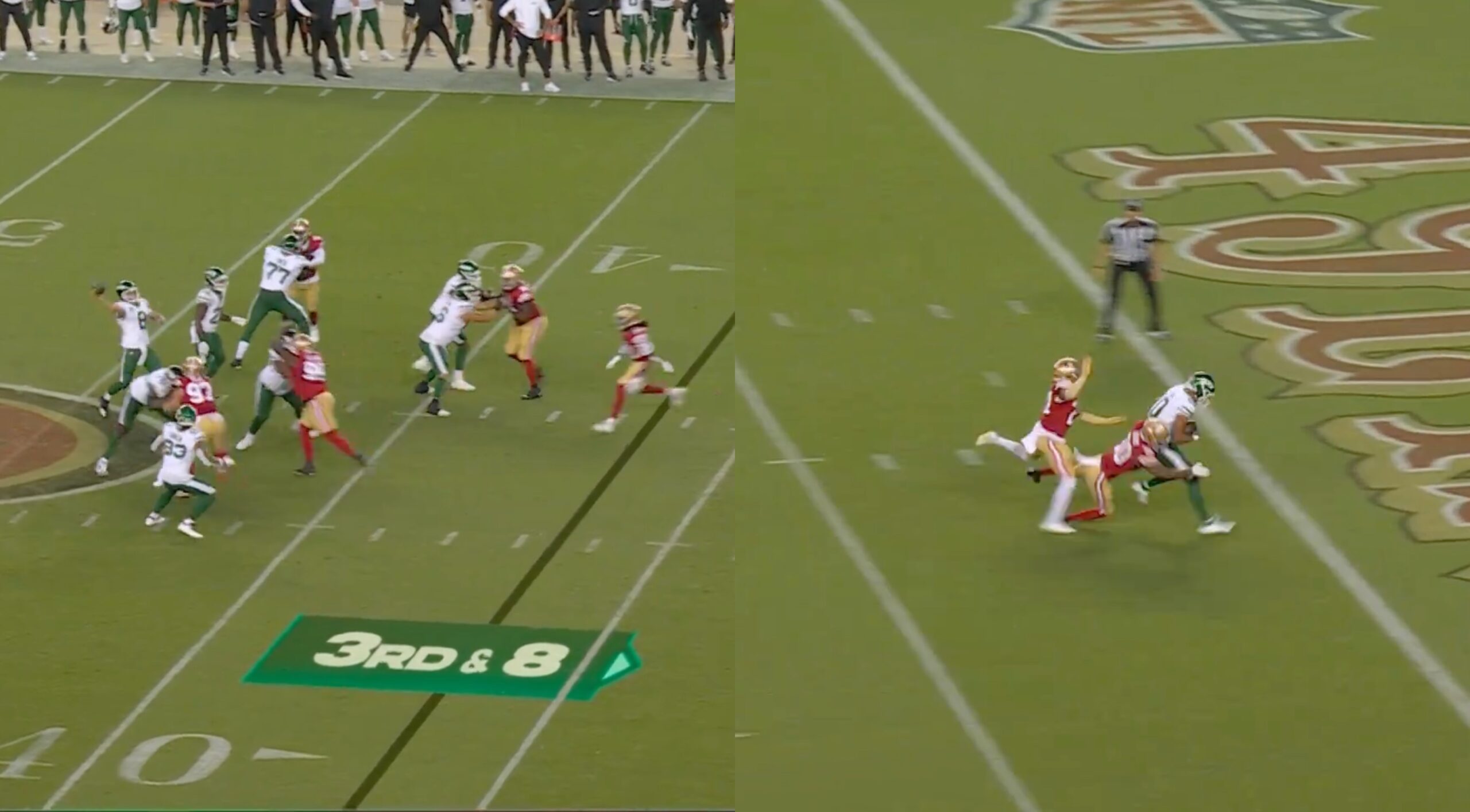 Aaron Rodgers Throws His First Touchdown As A New York Jet - Daily Snark