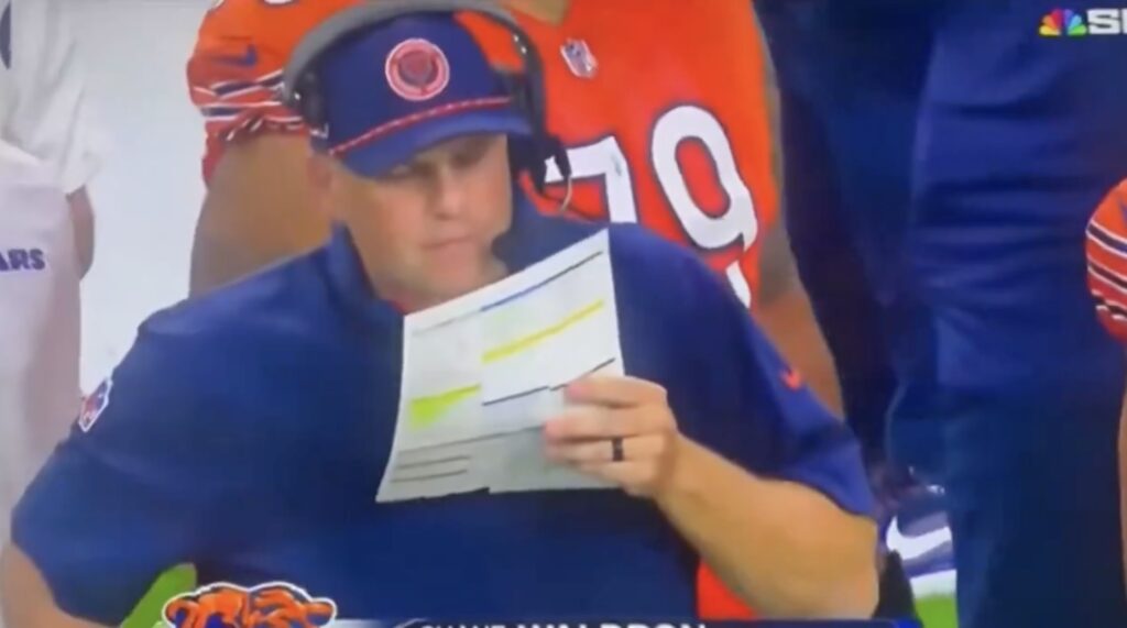 FOX Cameras Catch Bears OC Shane Waldron Shaking As He Was Nervous ...