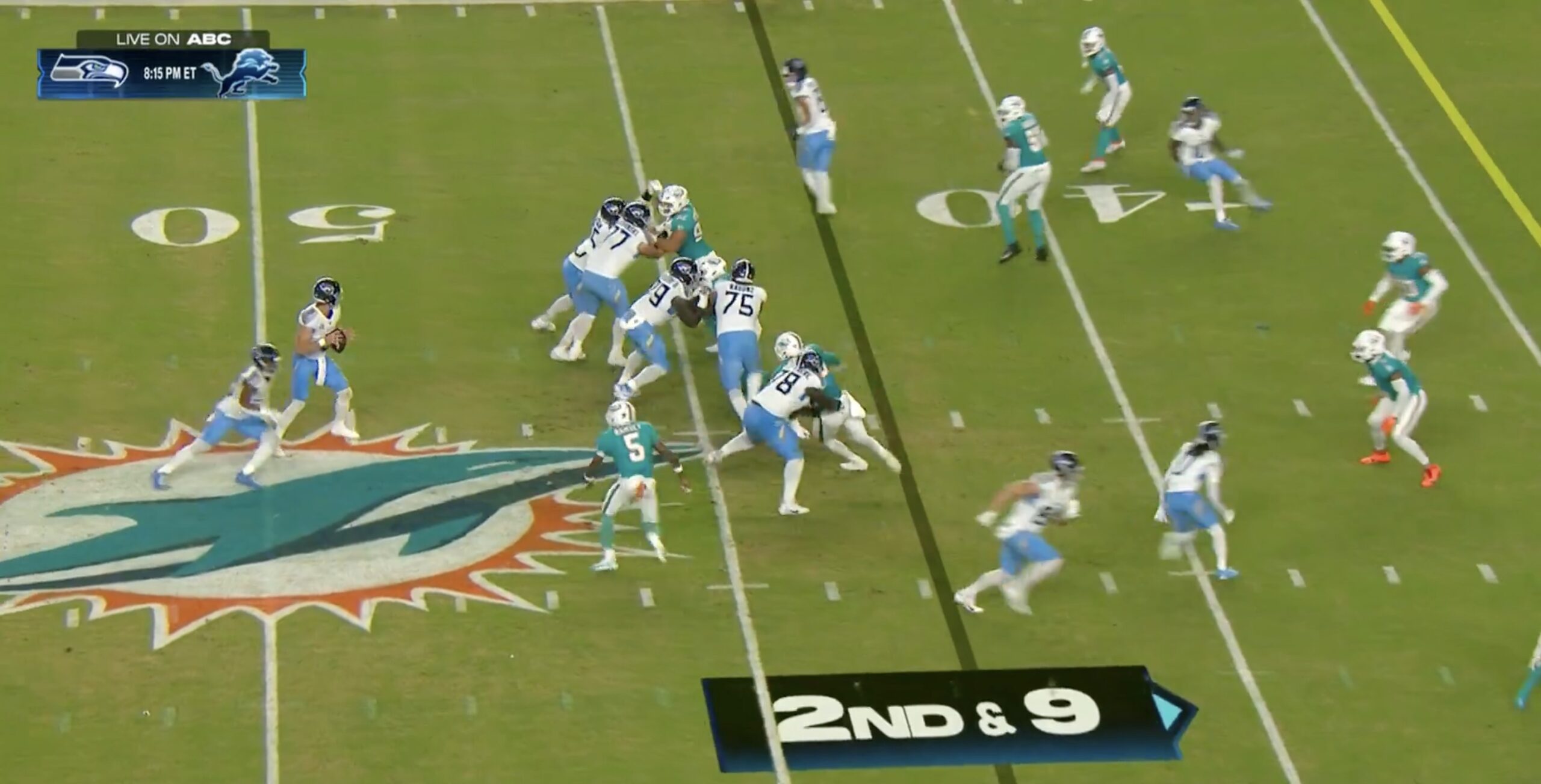 Will Levis Throws Another Horrible Interception Right To A Dolphins ...
