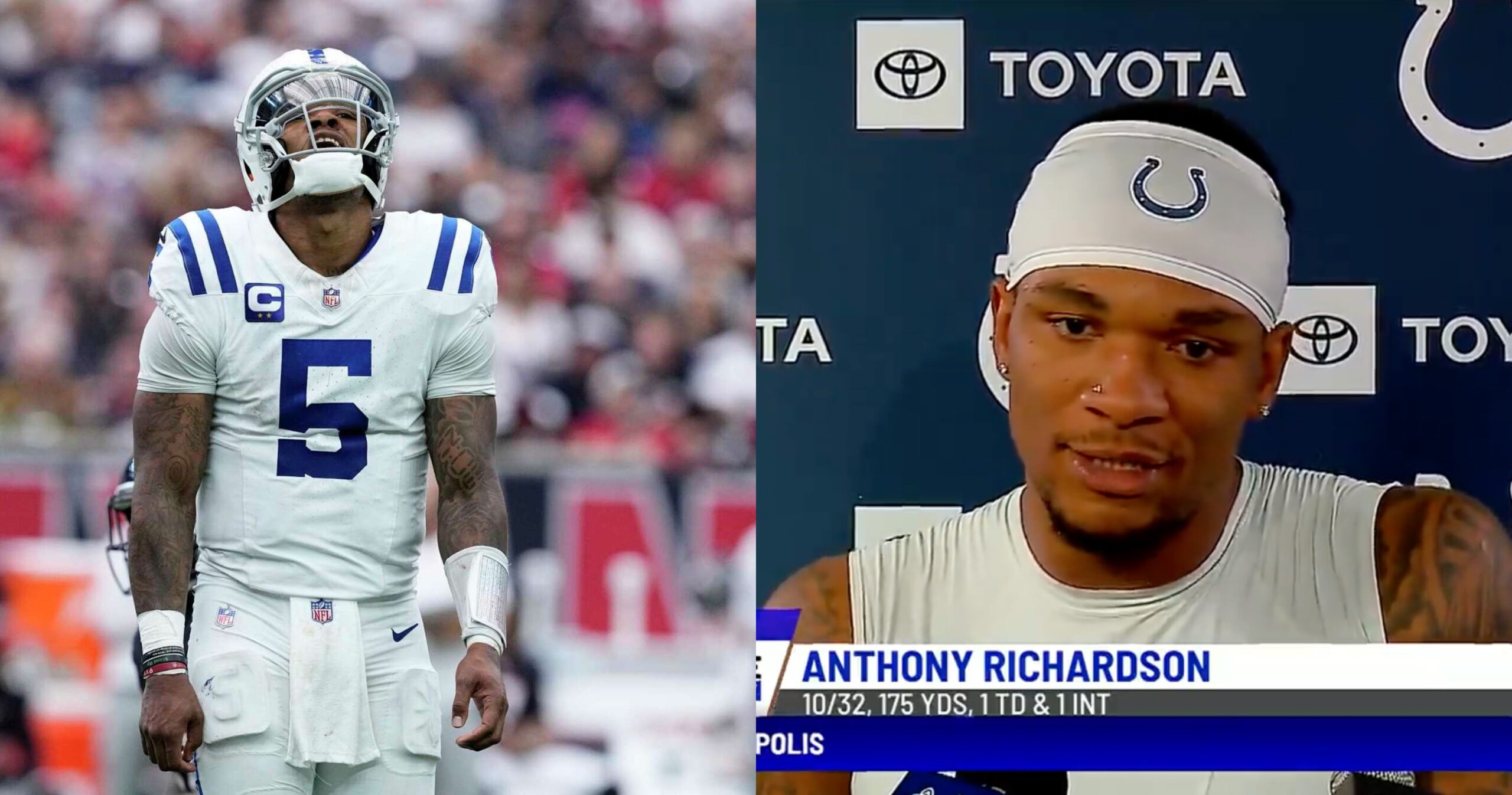 Anthony Richardson Admits He Removed Himself From Game vs Texans ...