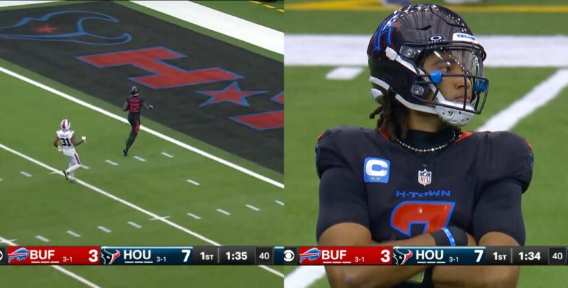 CJ Stroud Launches A 65-Yard Pass To Nico Collins For A TD vs Bills ...