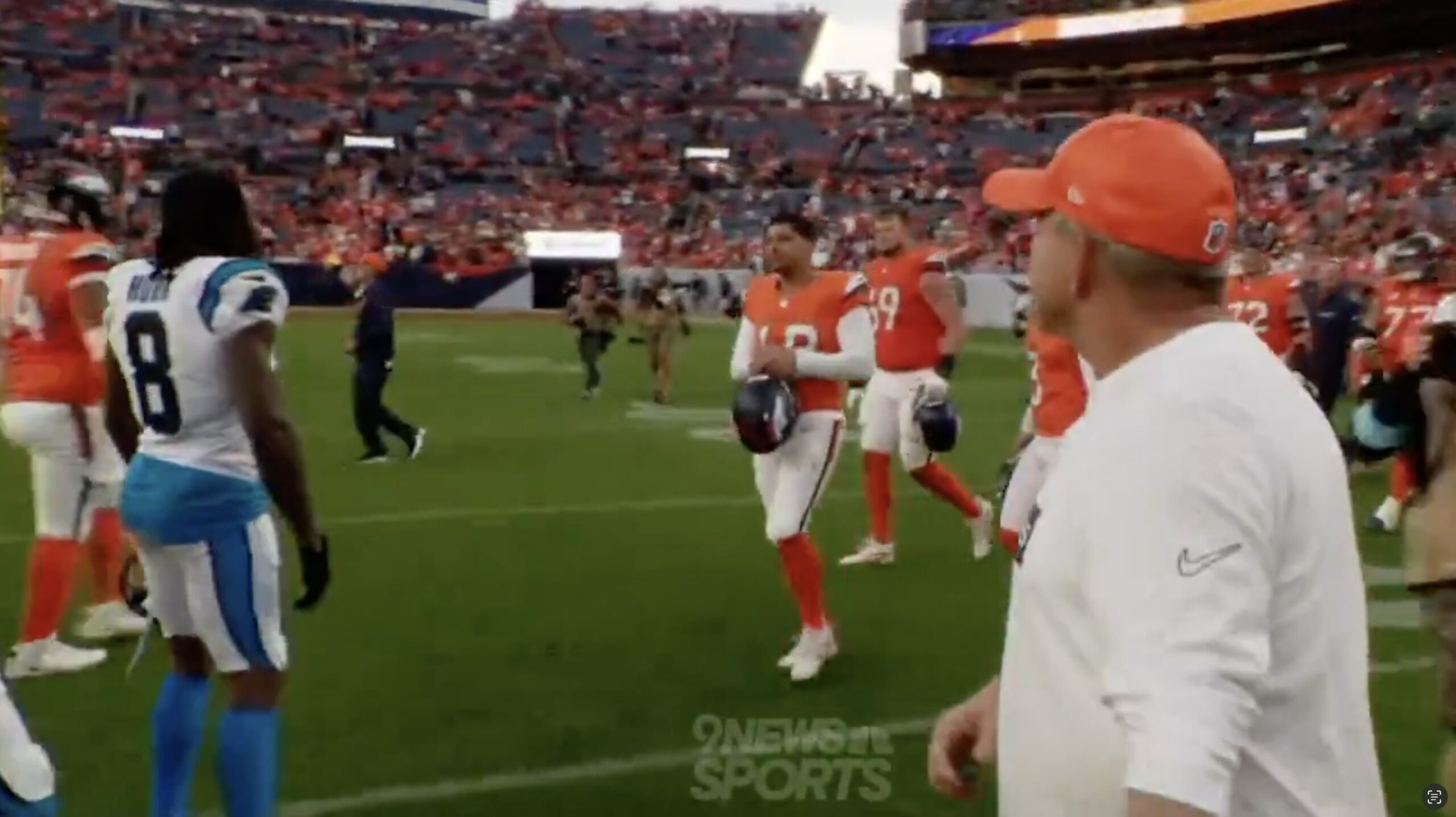 Panthers CB Jaycee Horn Involved In An Altercation With Broncos HC Sean ...